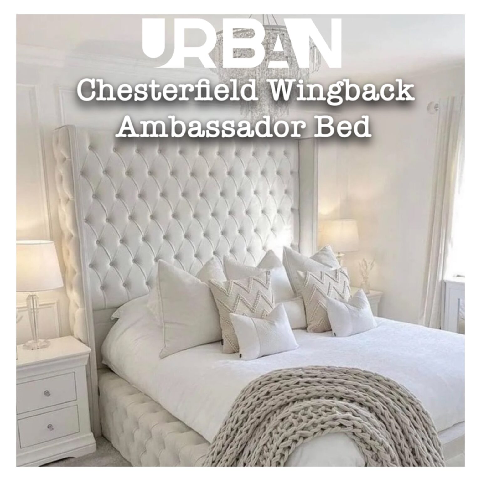 Chesterfield Wingback Ambassador Bed - Pay Day Flooring