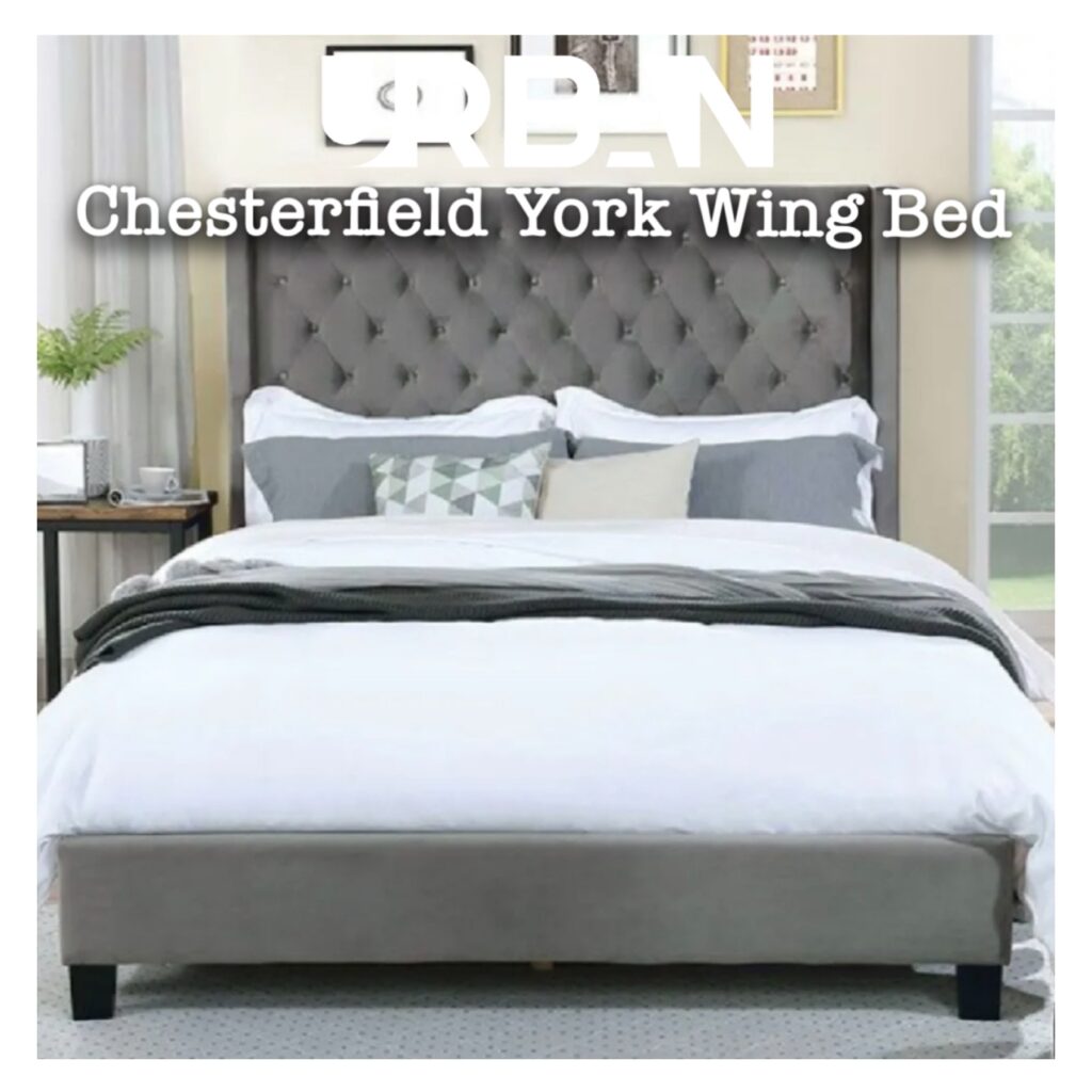 Chesterfield York Wing Bed - Pay Day Flooring