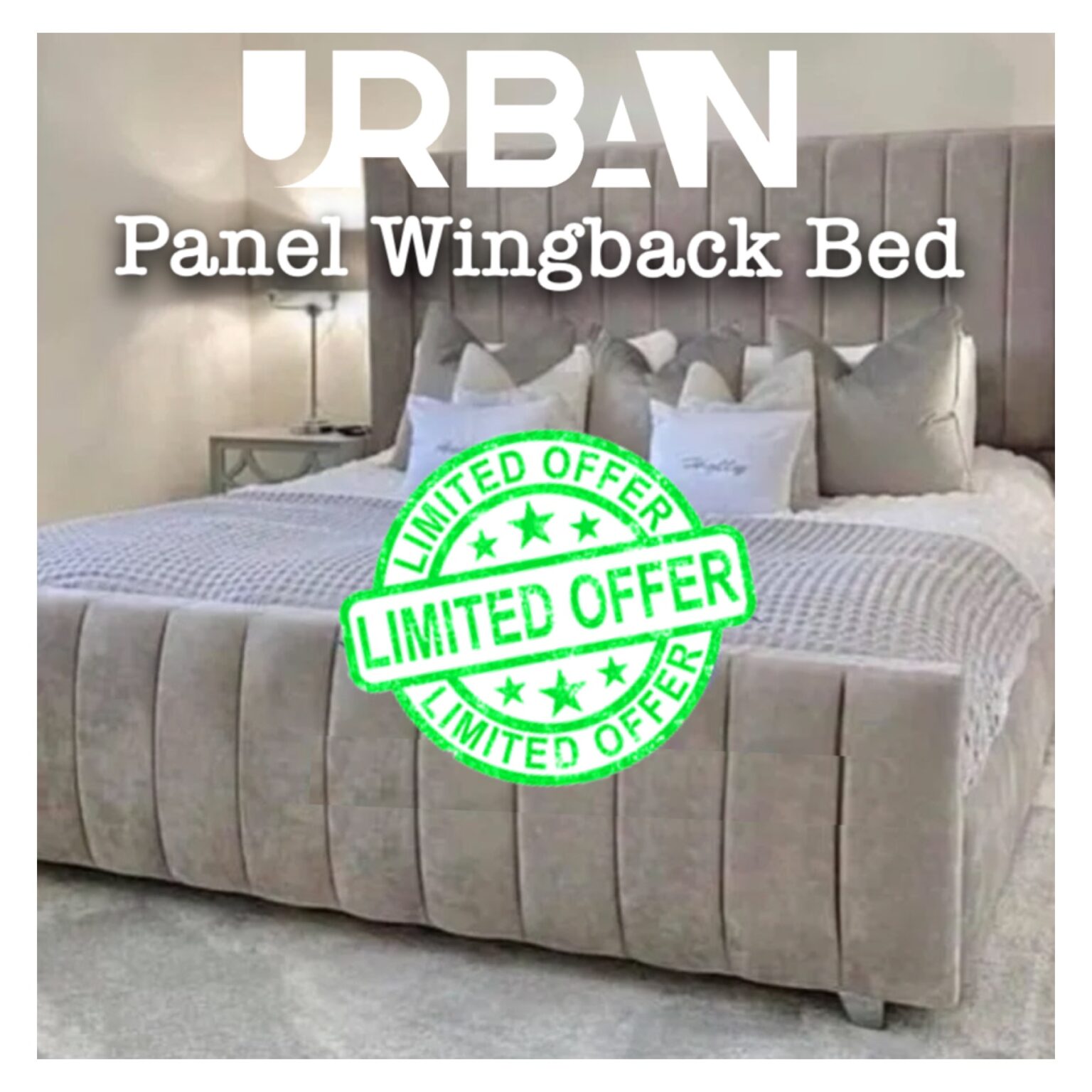 Panel Wingback Bed - Pay Day Flooring