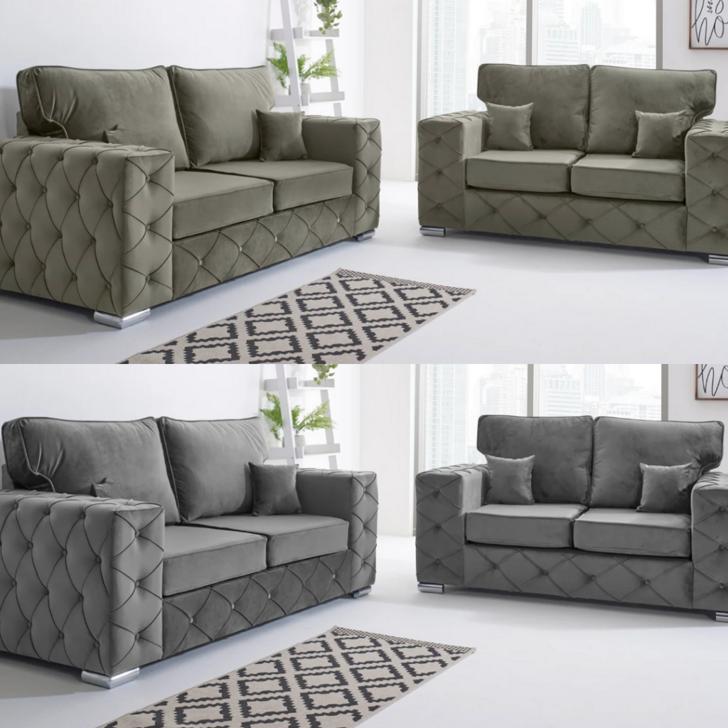 Milton Plush 2 & 3 Seater 23 x Colours