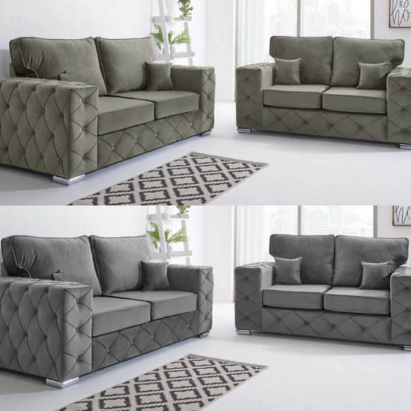 Milton Plush 2 & 3 Seater 23 x Colours