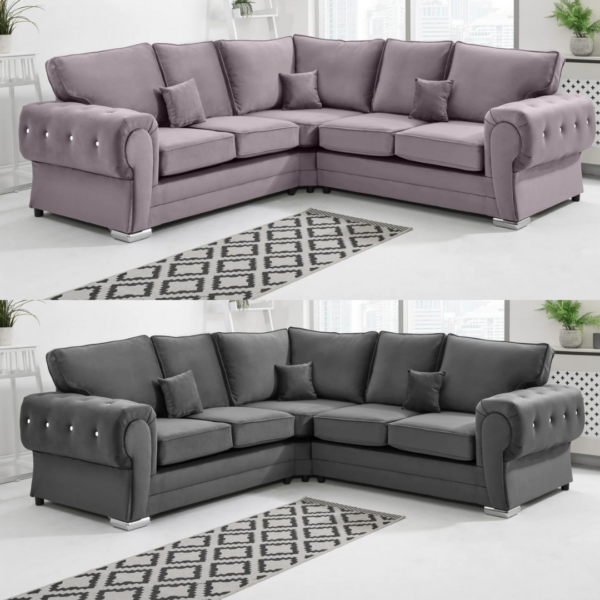 Verona Diamond Plush Corner